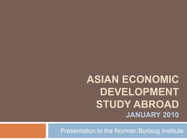 Asian economic development | PPT