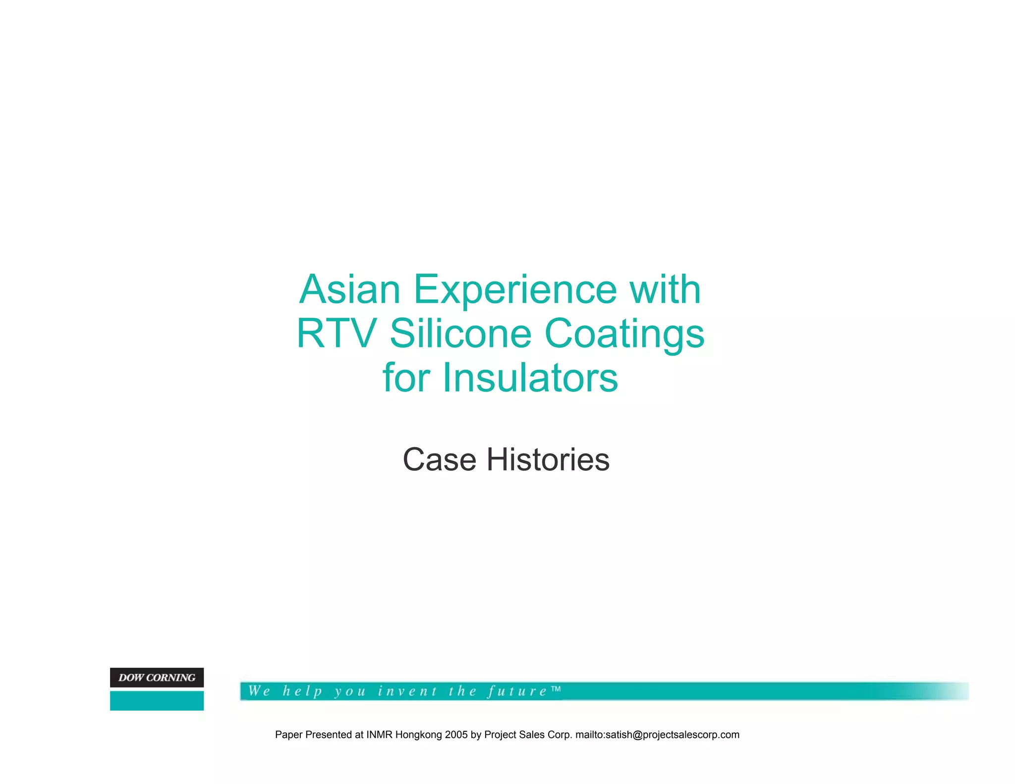 Asian Experience With Rtv Silicone Coatings | PDF