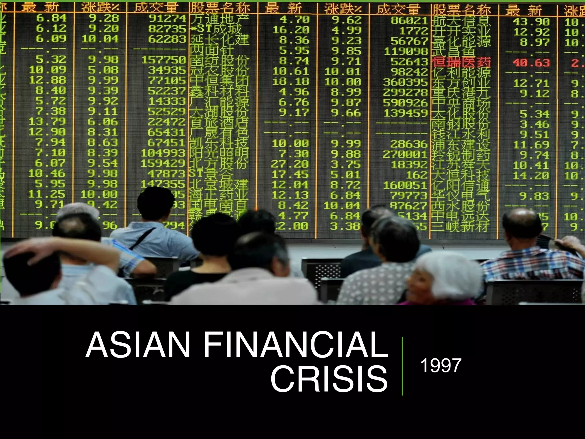 Asian financial crisis 1997 | PPT
