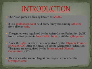 Asian games | PPTX