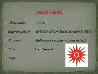 Asian games | PPTX