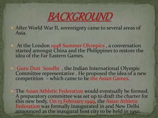 Asian games | PPTX