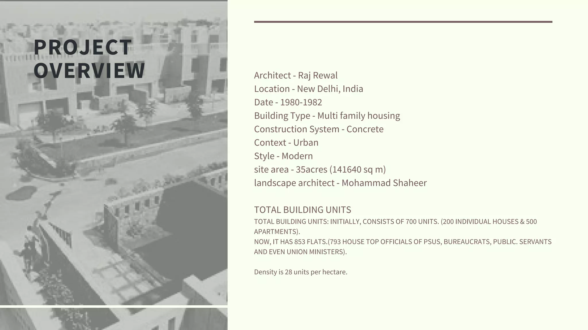 Raj Rewal Asian games village case study | PDF