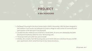 Raj Rewal Asian games village case study | PDF