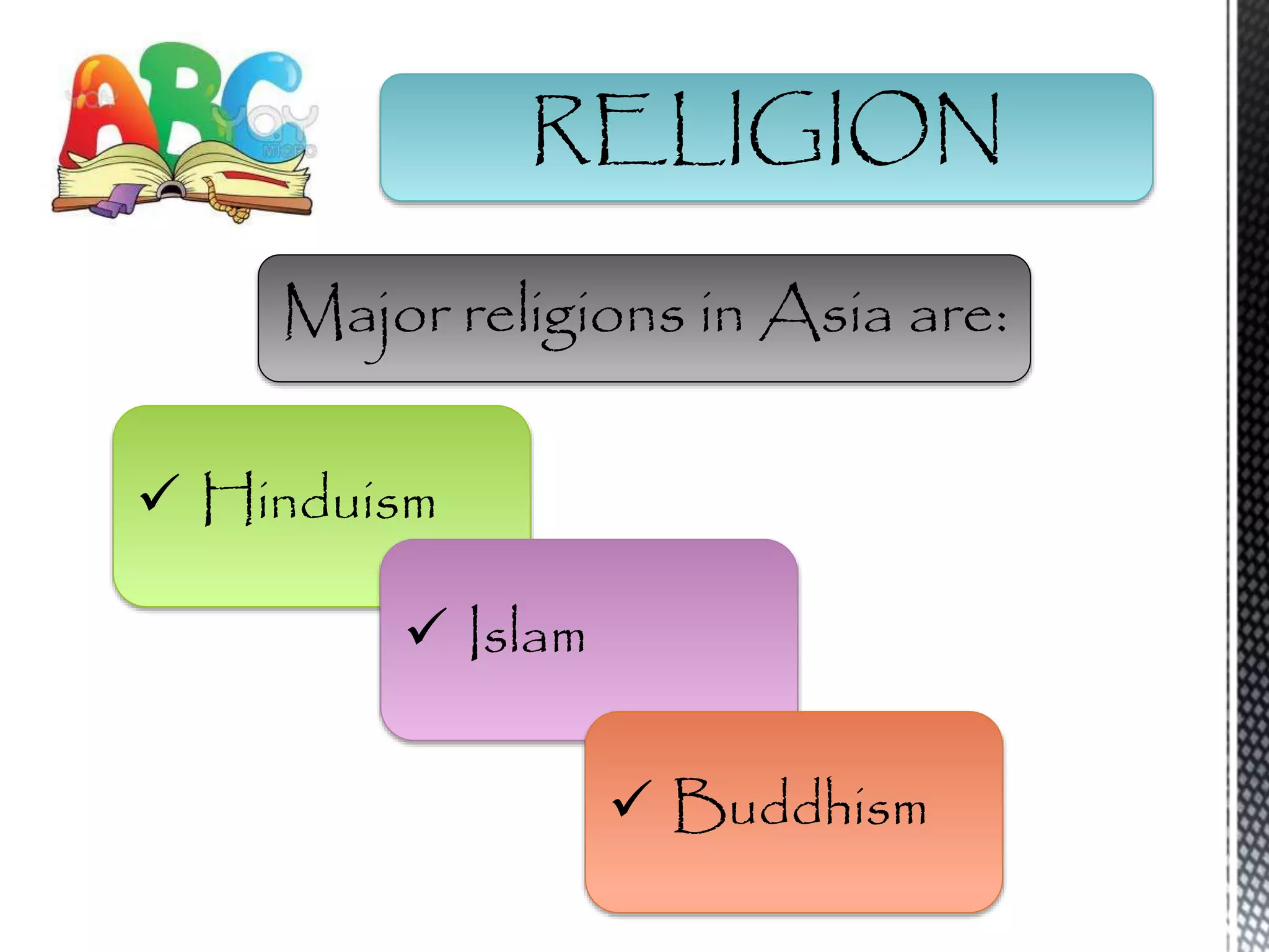 Asian geography( PEOPLE, LANGUAGE AND RELIGION) | PPT | Free Download