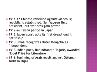 Asian history timeline | PPTX