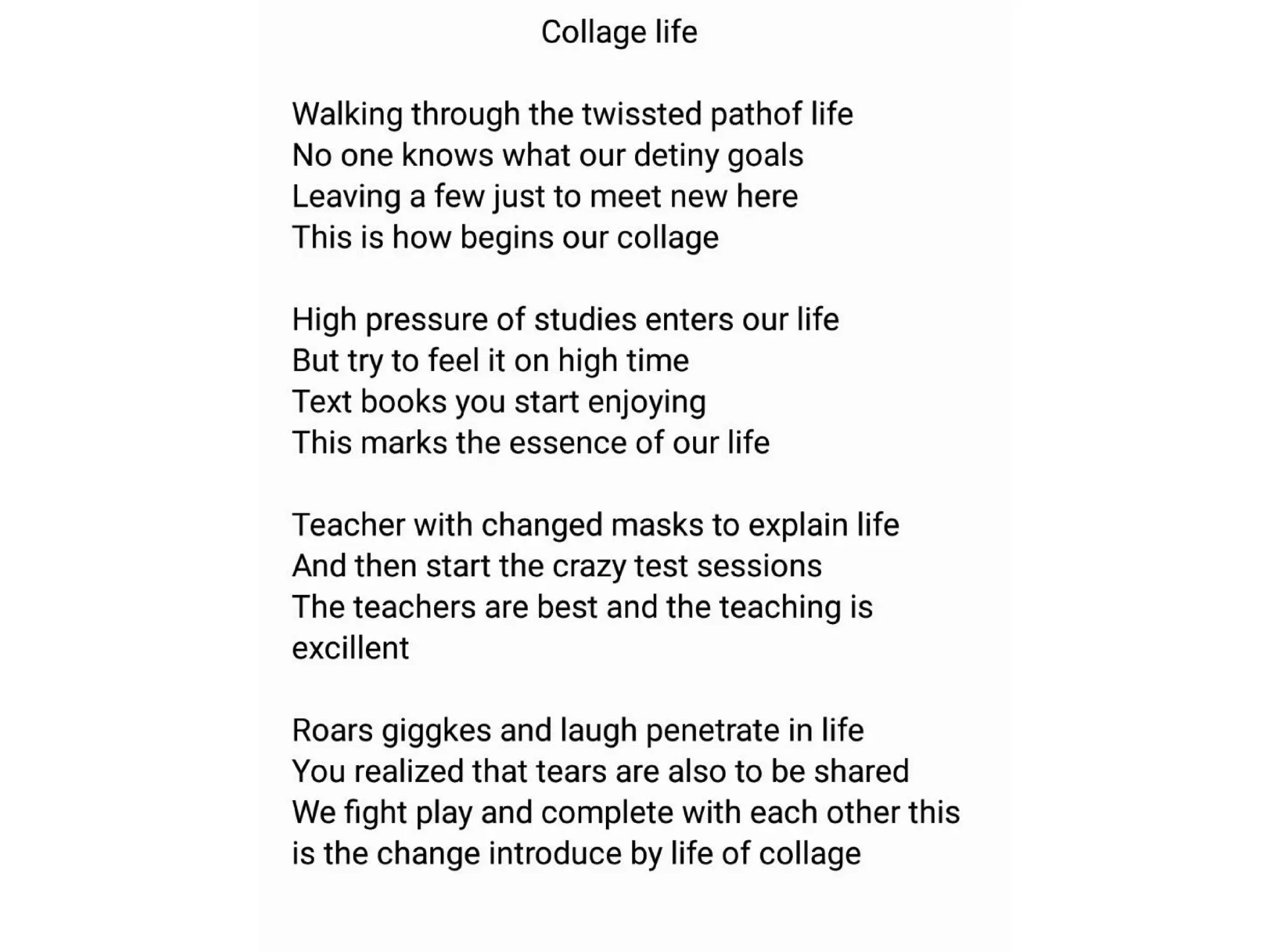 Asian Medical Institute Poem | PDF