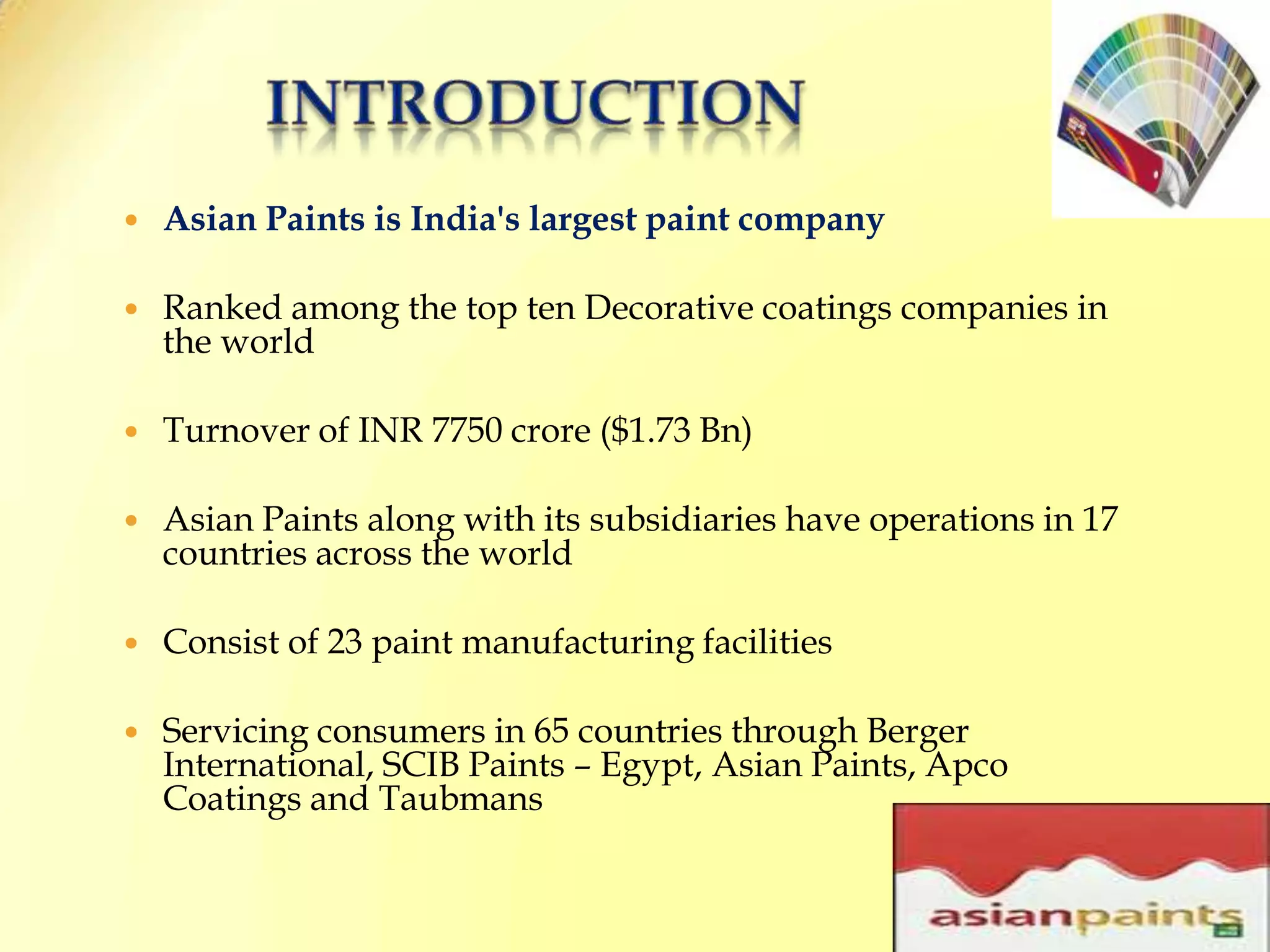 Asian paint final ppt | PPTX