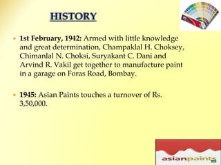 Asian paint final ppt | PPT