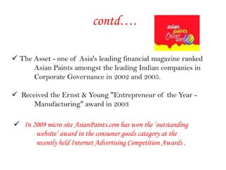 Asian paint ppt | PPTX