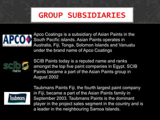 Asian paint's. | PPTX