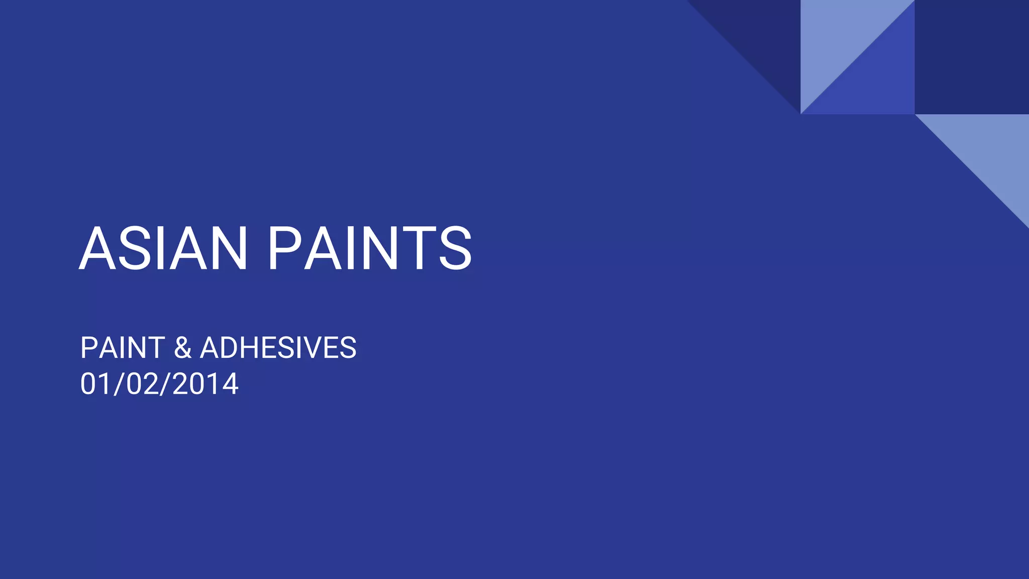 Asian paints - Rohtak Installation | PPT