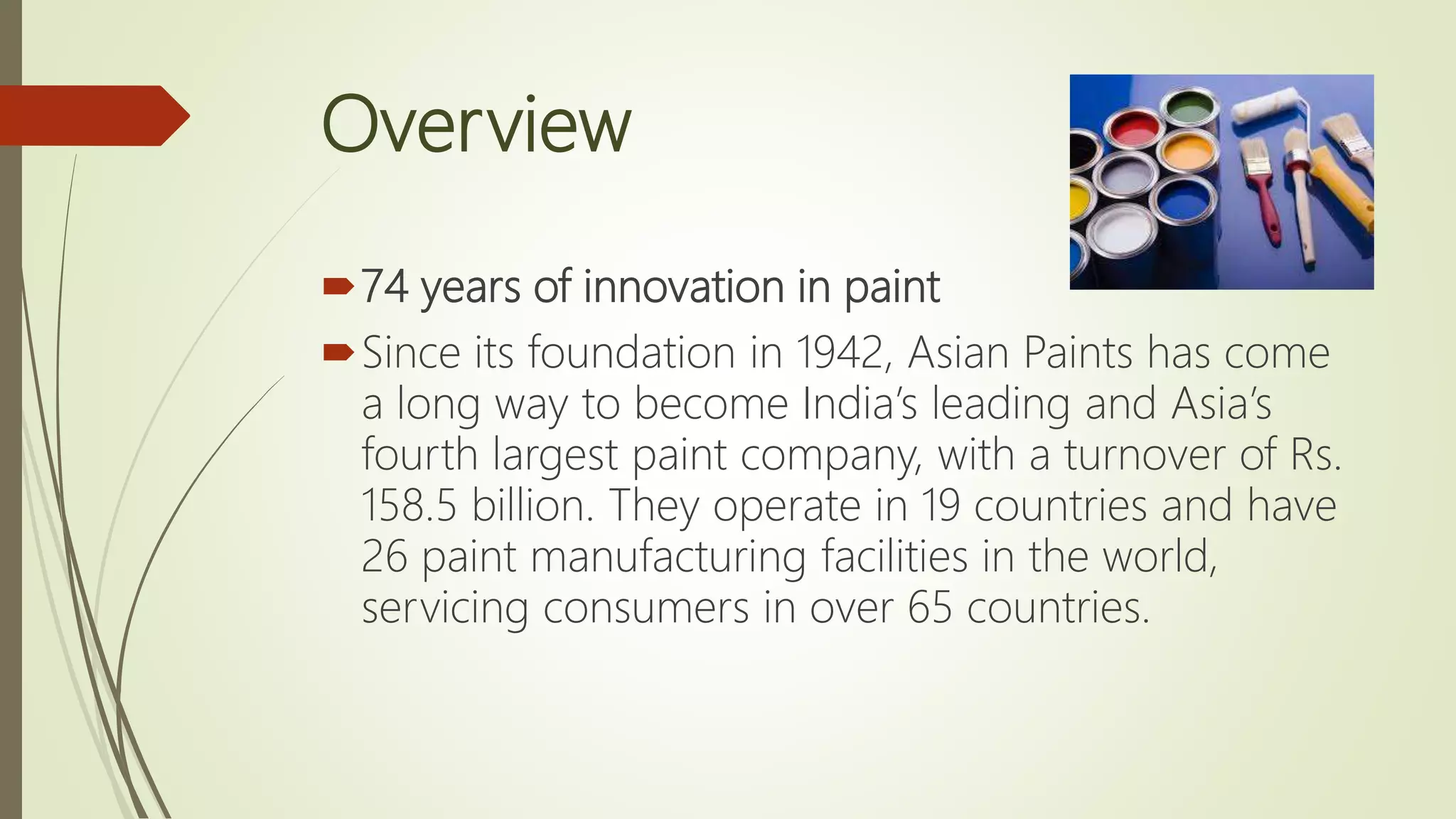 Asian paints Marketing Management Presentation | PPTX