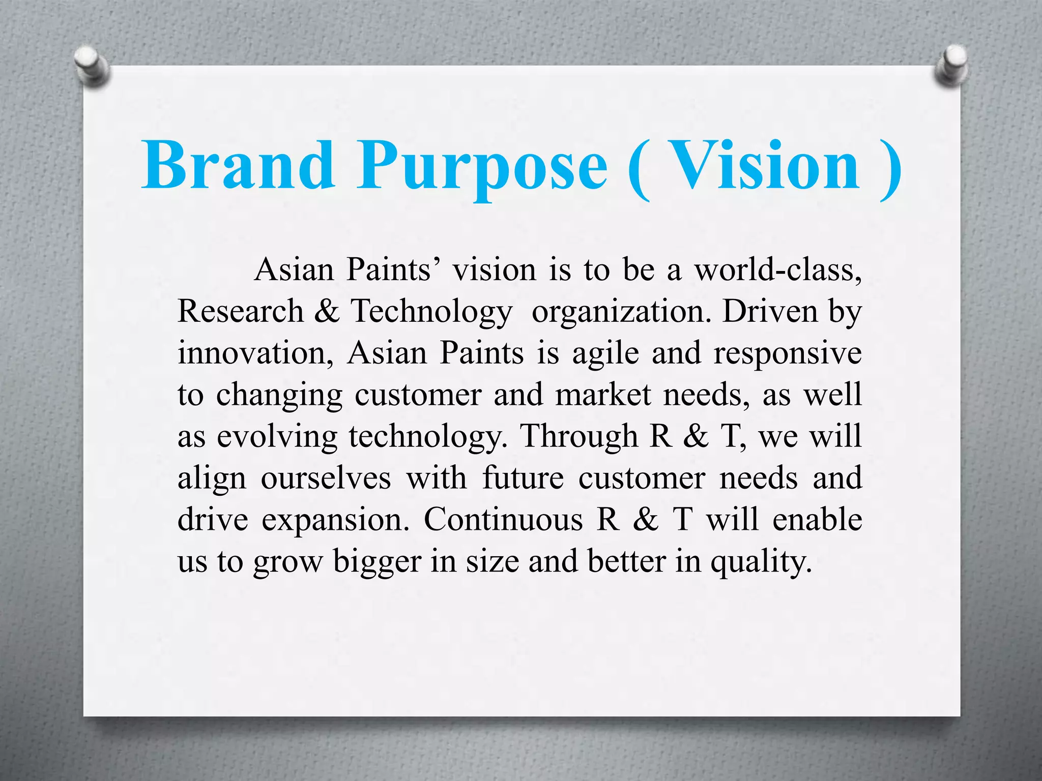Asian paints brand strategy | PPTX
