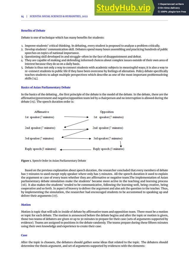 Asian Parliamentary Debate Simulation In EFL Classroom | PDF