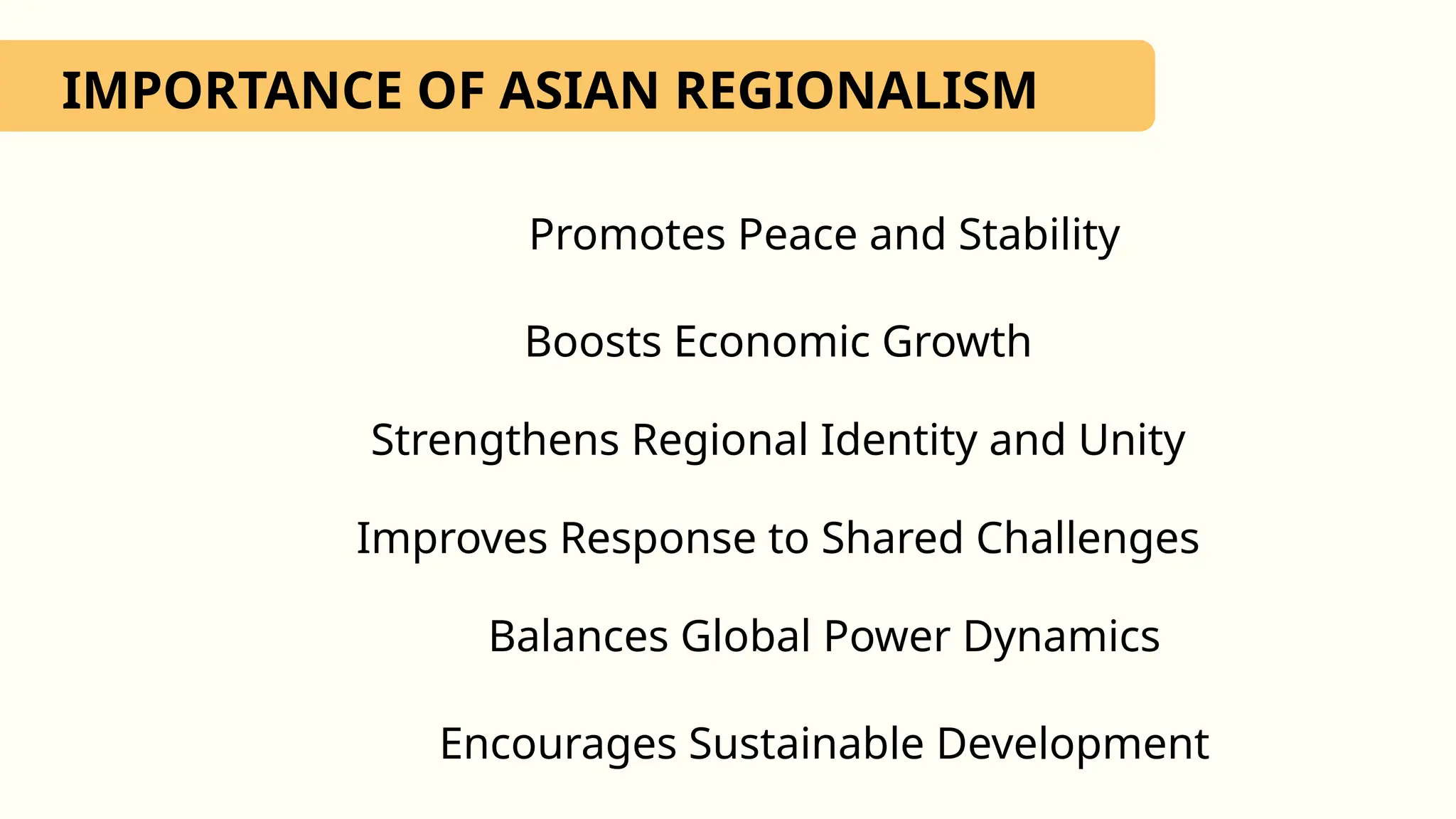 Asian Regionalism (The Contemporary World) | PPTX