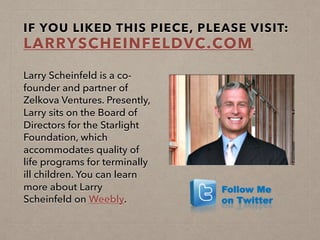 Larry Scheinfeld: Asian Startups Face Major Decrease in Venture Capital ...