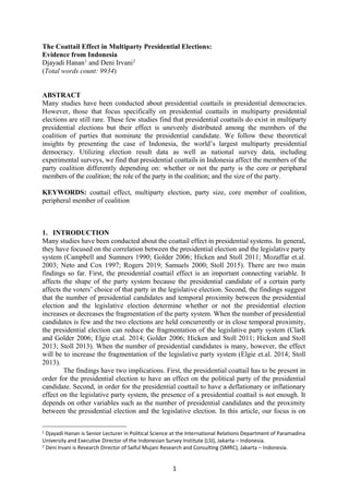 AsianSurvey2021-The Coattail Effect in Multiparty Presidential ...