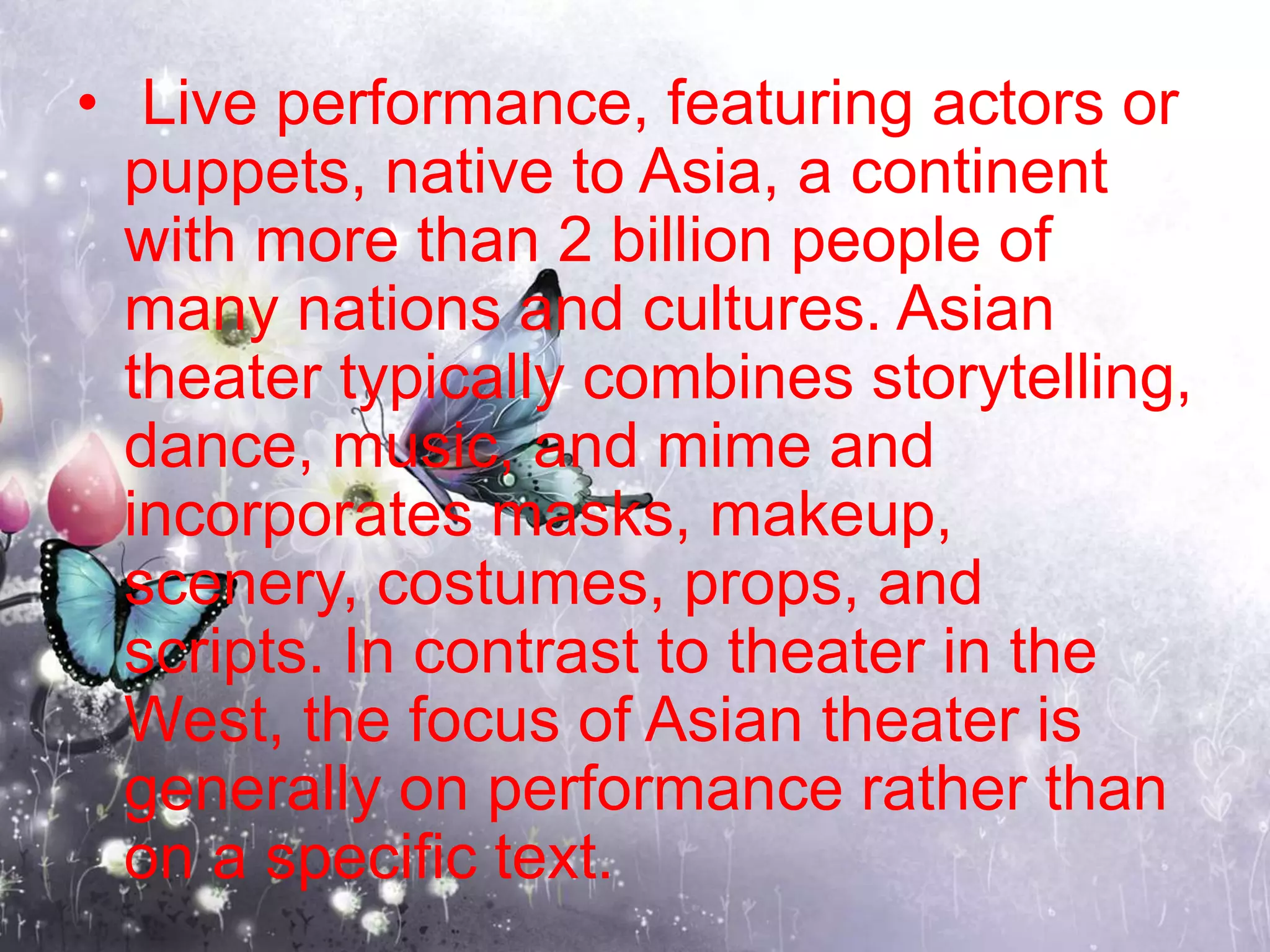 Asian theater Grade 8 Music and Arts | PPTX