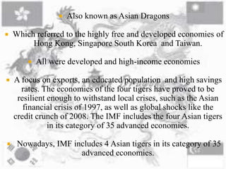 Asian tigers | PPTX