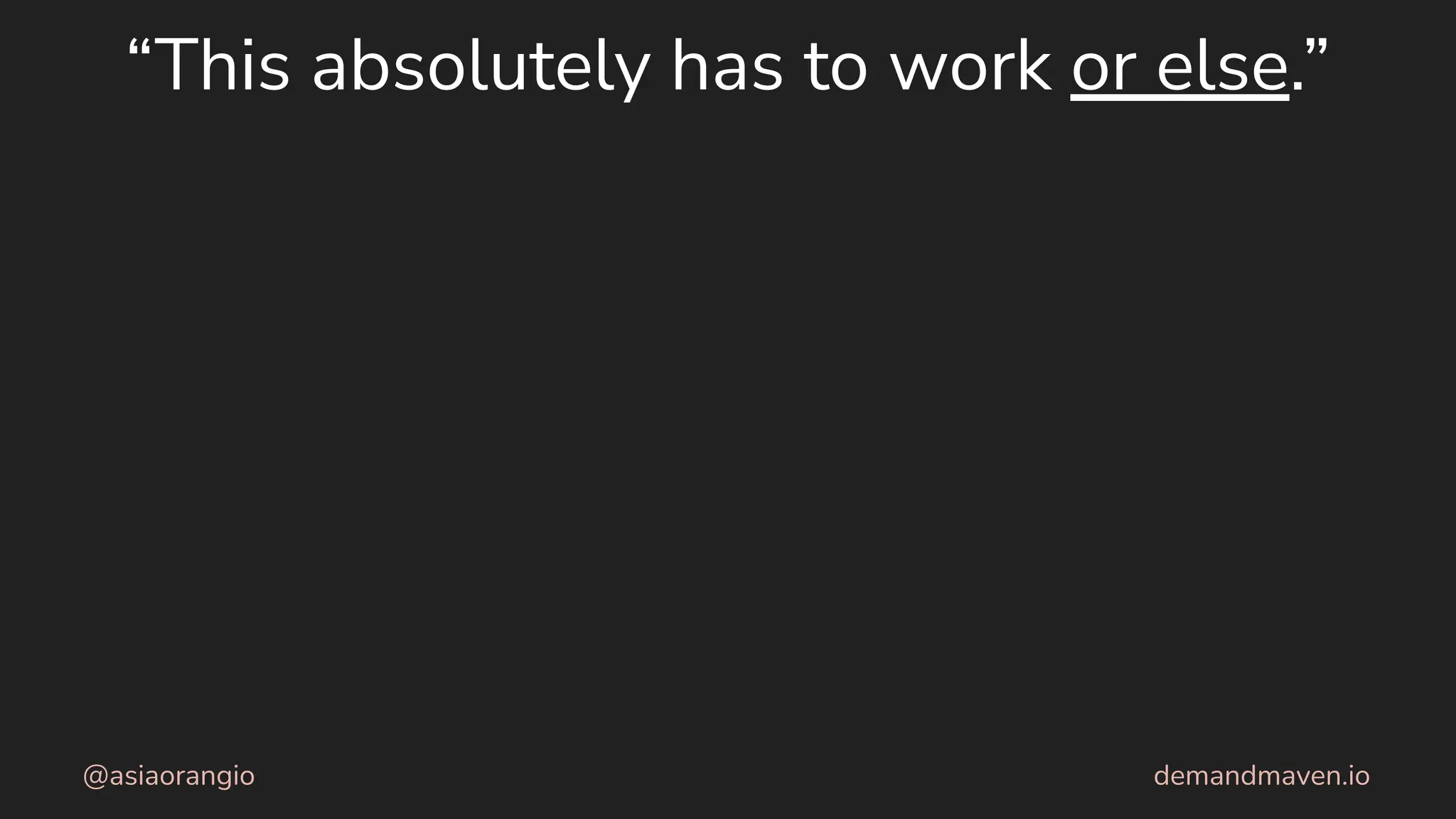 BoSON21 | Asia Orangio | 7 Horrors of Go To Market GTM Strategy | PPT