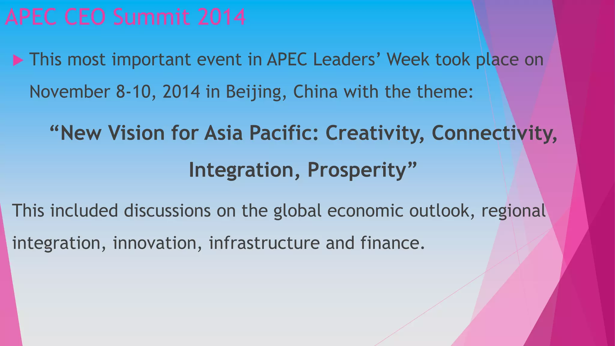 Asia Pacific Economic Cooperation (APEC) | PPTX