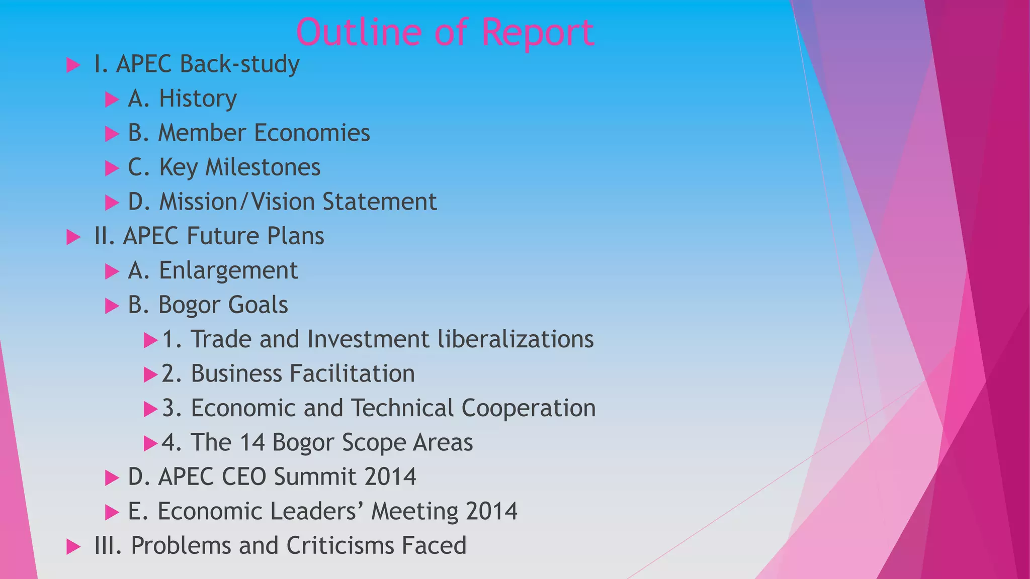 Asia Pacific Economic Cooperation (APEC) | PPTX