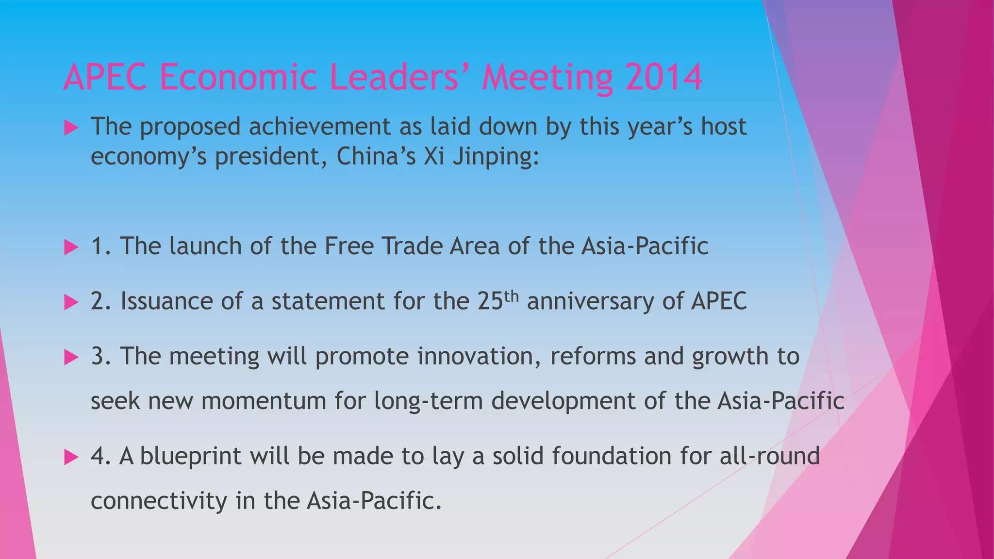 Asia Pacific Economic Cooperation (APEC) | PPTX