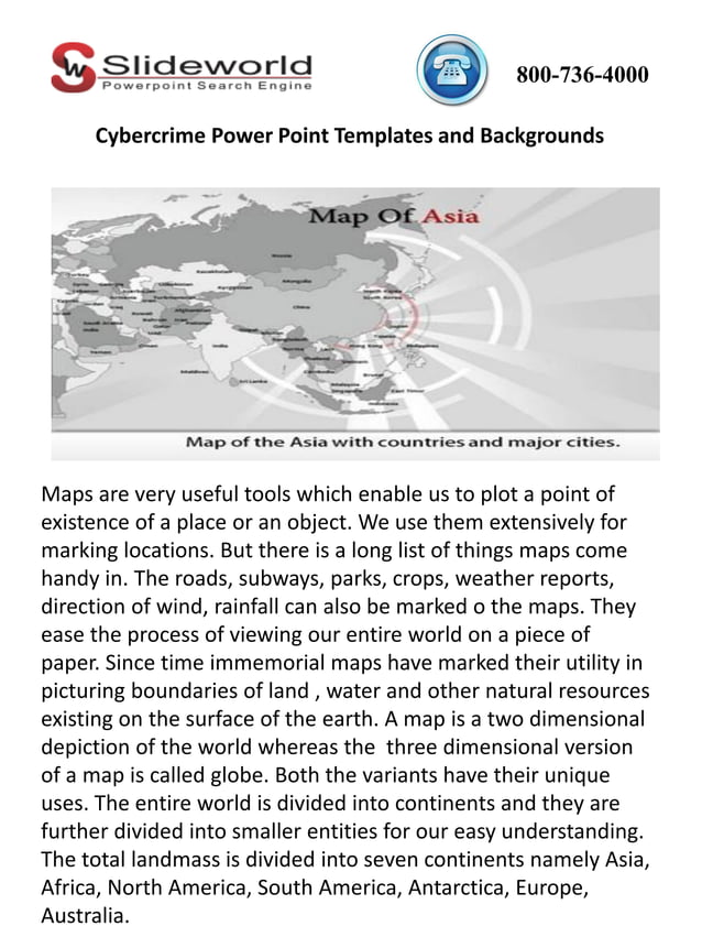 Asia Pacific Map Powerpoint Templates and Background | PDF | Asia ...