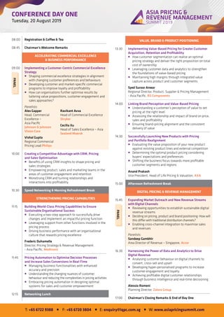 Asia pricing & Revenue summit 2019 | PDF