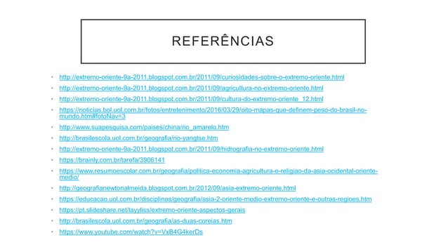 ÁSIA : EXTREMO ORIENTE | PPT