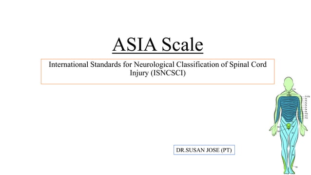 ASIA Scale.pptx | Death, Injury, or Military Conflict | Sensitive Topics