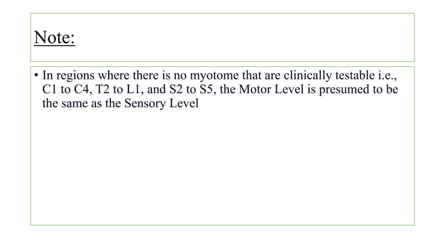 ASIA Scale.pptx | Death, Injury, or Military Conflict | Sensitive Topics