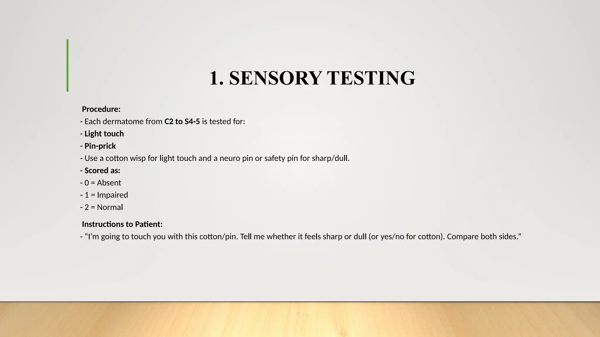 American Spinal Injury Association Impairment Scale -ASIA Scale | PPTX