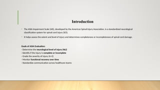 American Spinal Injury Association Impairment Scale -ASIA Scale | PPTX