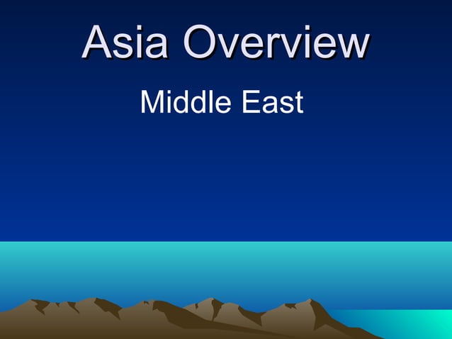 Asia Unit Intro | PPT