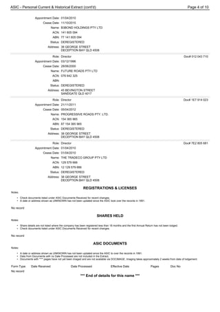ASIC PMB Technologies and B3bond Michael Gavin Bennett Former Roles In ...