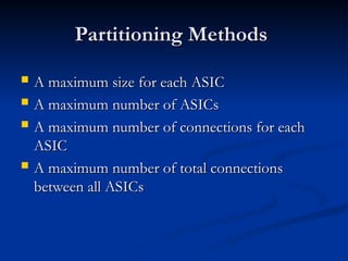 ASIC construction details for design prospective | PPT