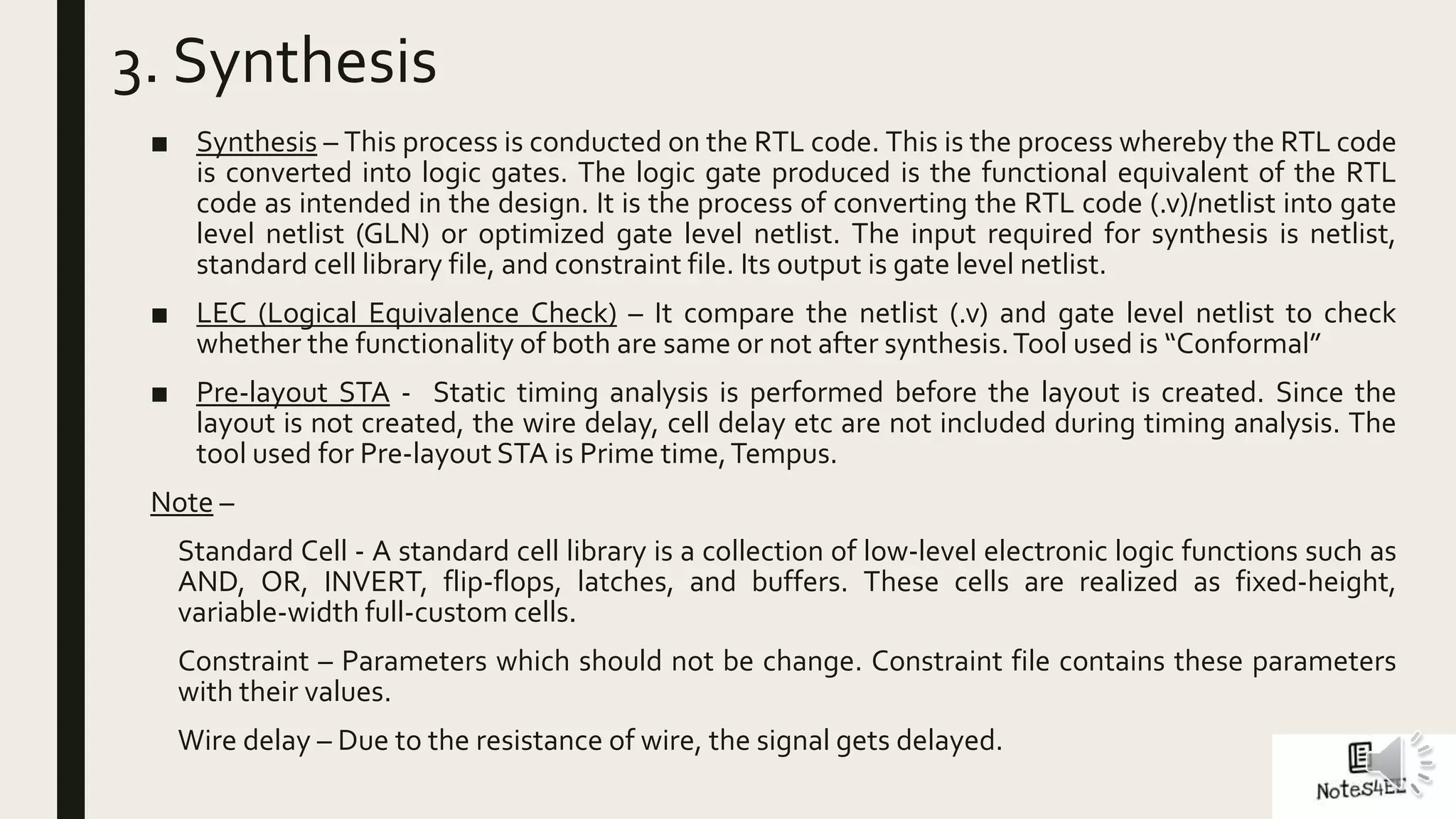 ASIC Design Flow | Physical Design | VLSI | PPTX