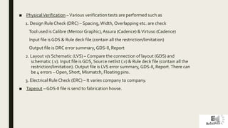 ASIC Design Flow | Physical Design | VLSI | PPTX