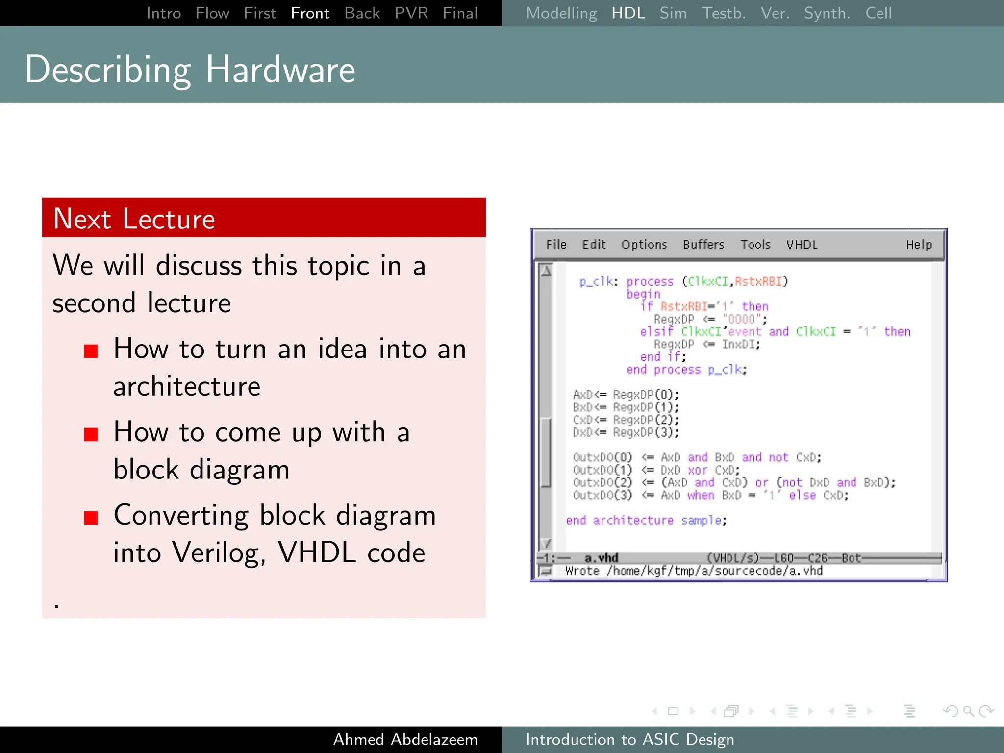 ASIC Design Flow | PDF