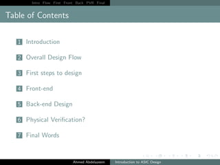 ASIC Design Flow | PDF