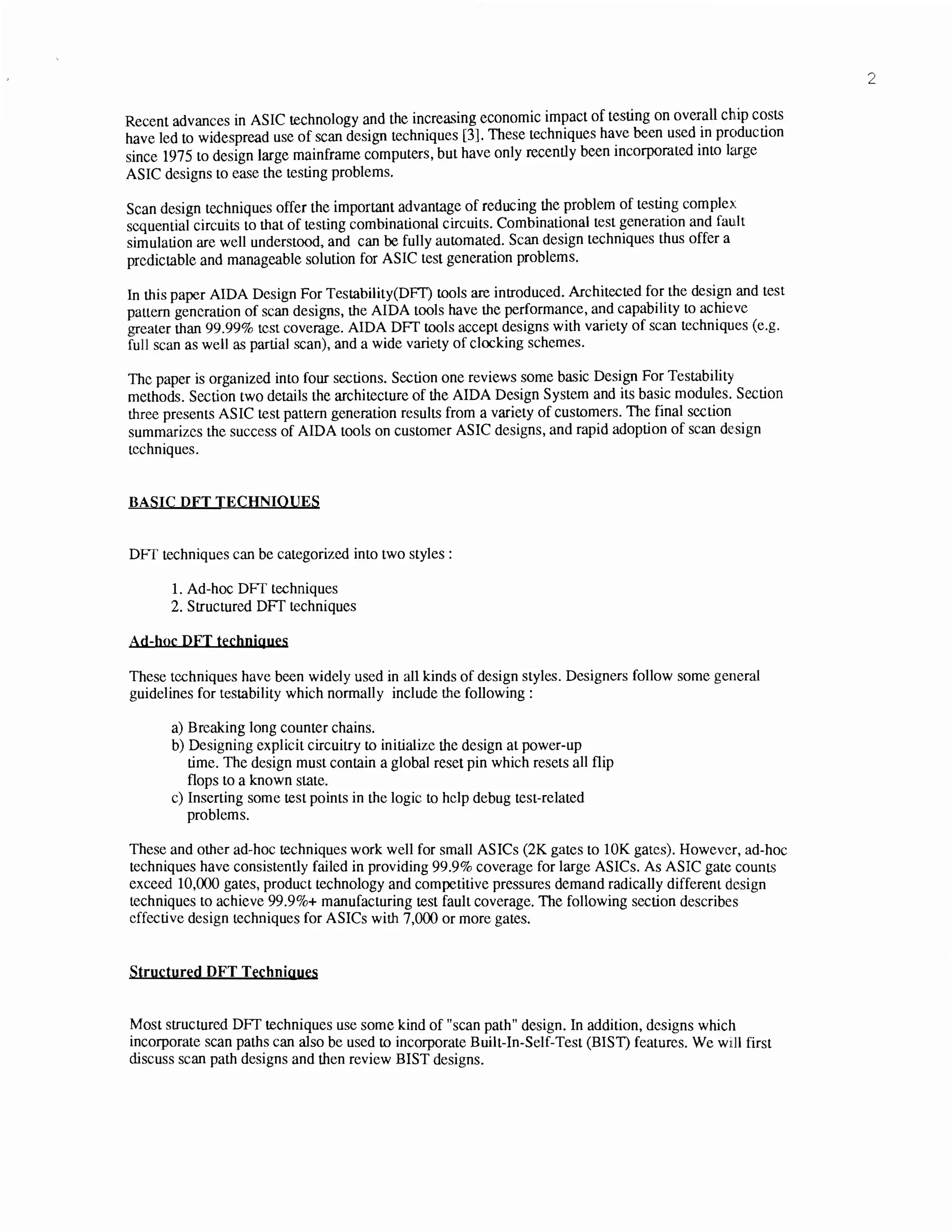 Asic Design For Test Scan Path Approach | PDF