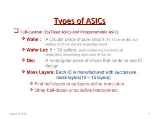 Asic design lect1 2 august 28 2012 | PPT | Technology & Computing