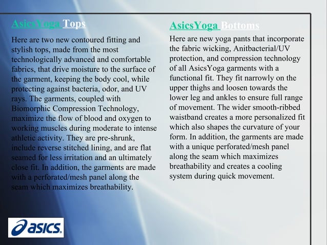 Asics Final Presentation | PPT