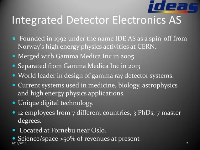 ASICs for particle and radiation detection | PPT
