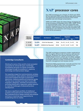 XAP processor cores | PDF
