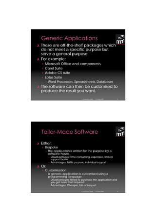 AS ICT (OCR) G061 3.1.2 Sofware & Hardware Components lesson slides | PDF