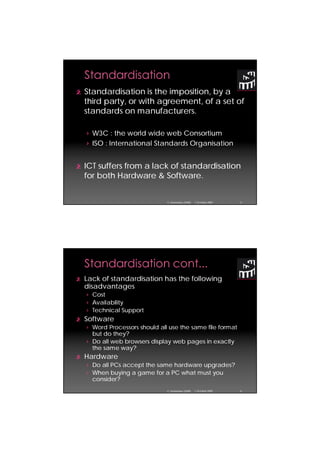 AS ICT (OCR) G061 3.1.2 Sofware & Hardware Components lesson slides | PDF