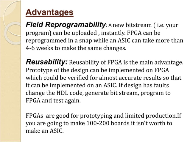 ASIC VS FPGA.ppt | Programming Languages | Computing